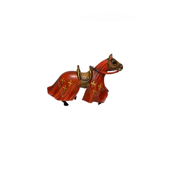 Toys | Schleich Medieval Tournament Brown Horse Red Gold Fleur De Lis ...